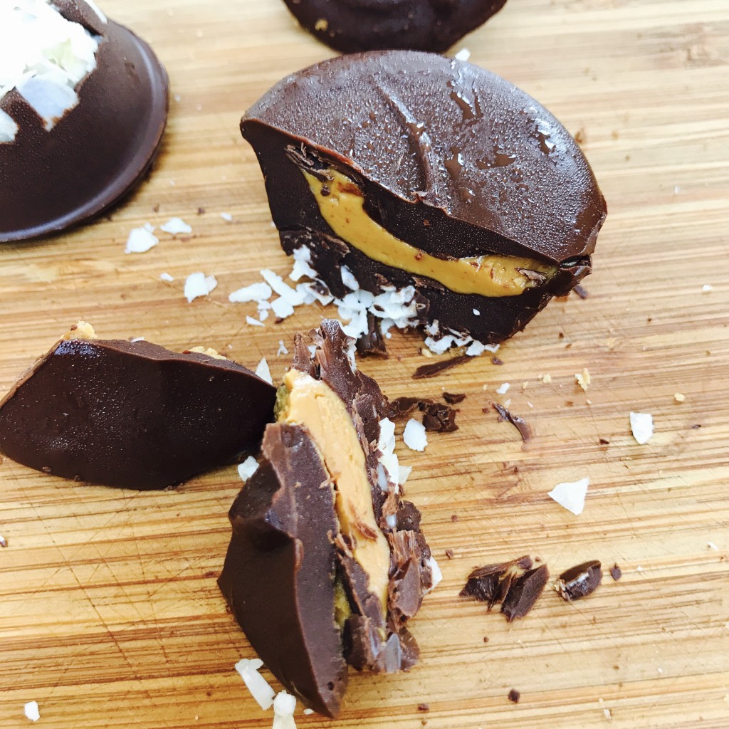 Chocolate Coconut Peanut Butter Mini Cups | Simple Cravings. Real Food.